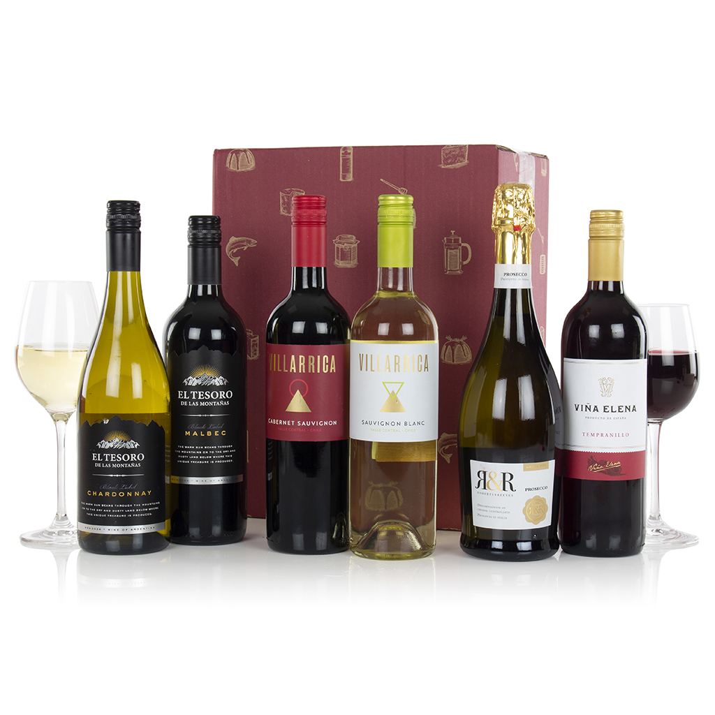 Six Wines in a Box | Prestige Flowers