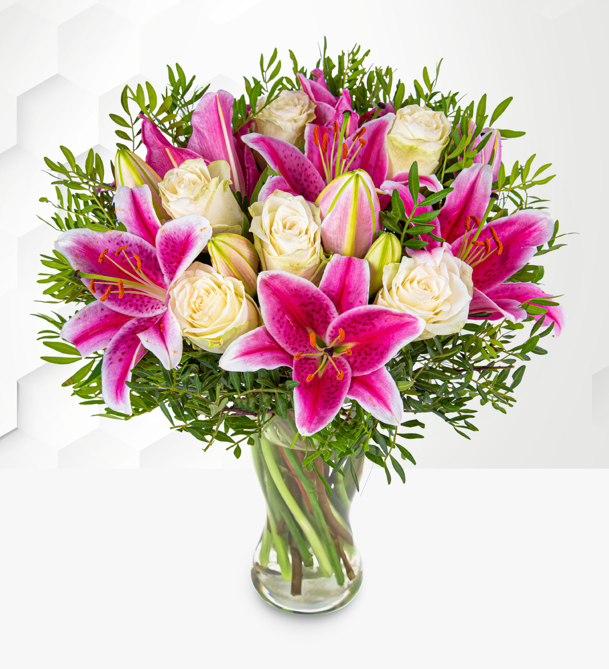 Pink Lilies & Roses | Next Day Flowers | Prestige Flowers