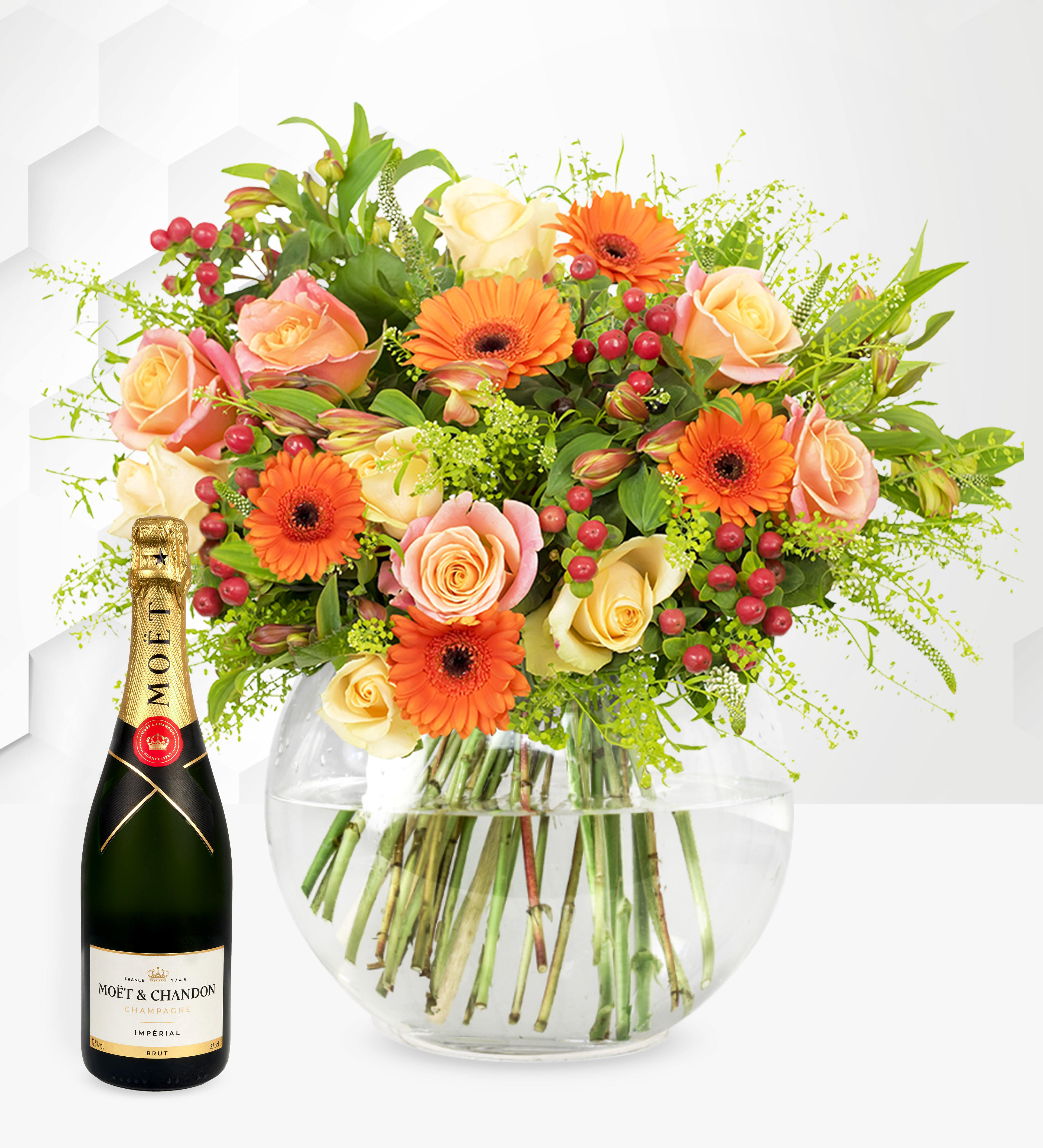 Clementine & Moet | Prestige Flowers