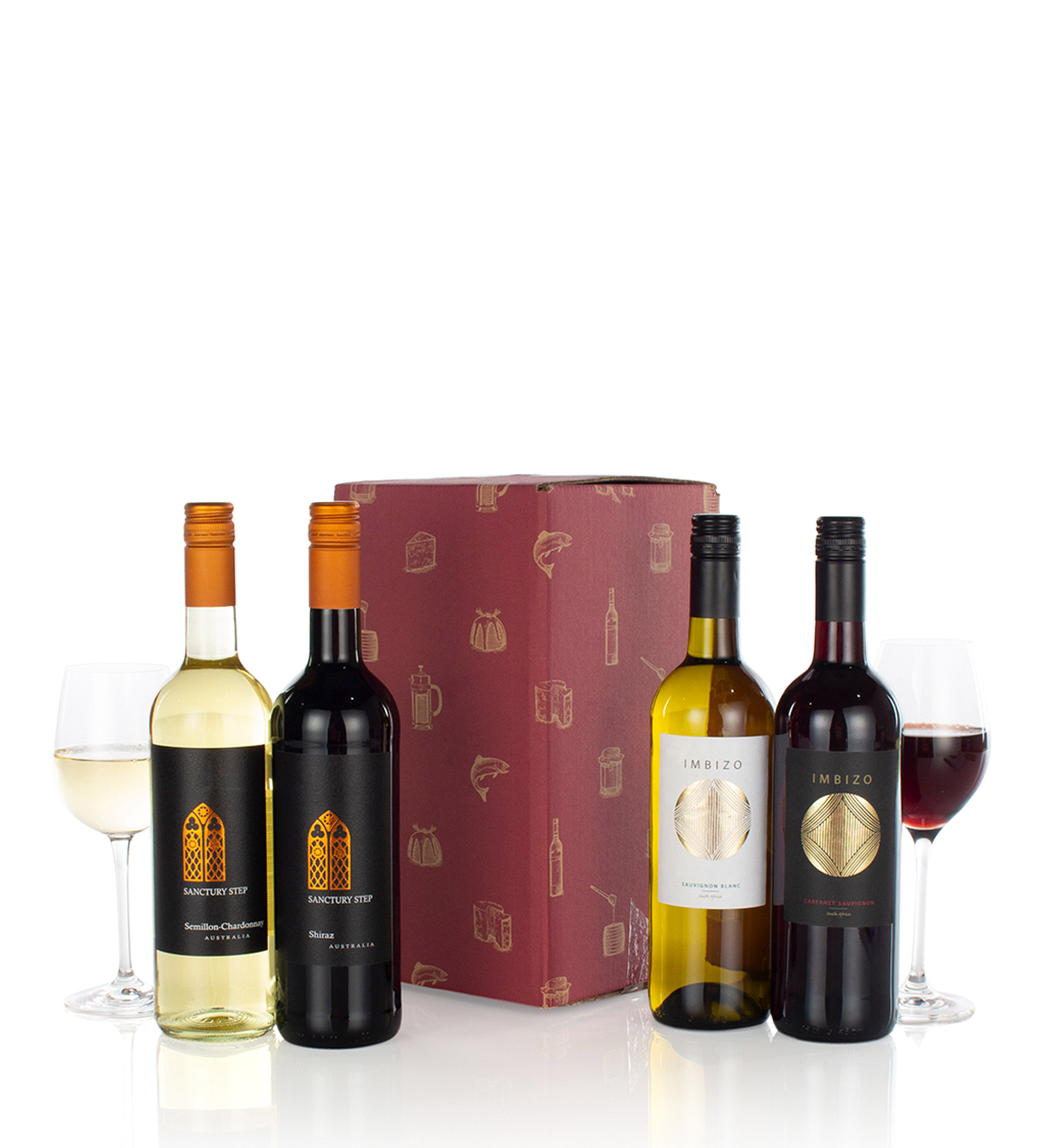 Four Wines in a Box | UK Delivery | Prestige Flowers