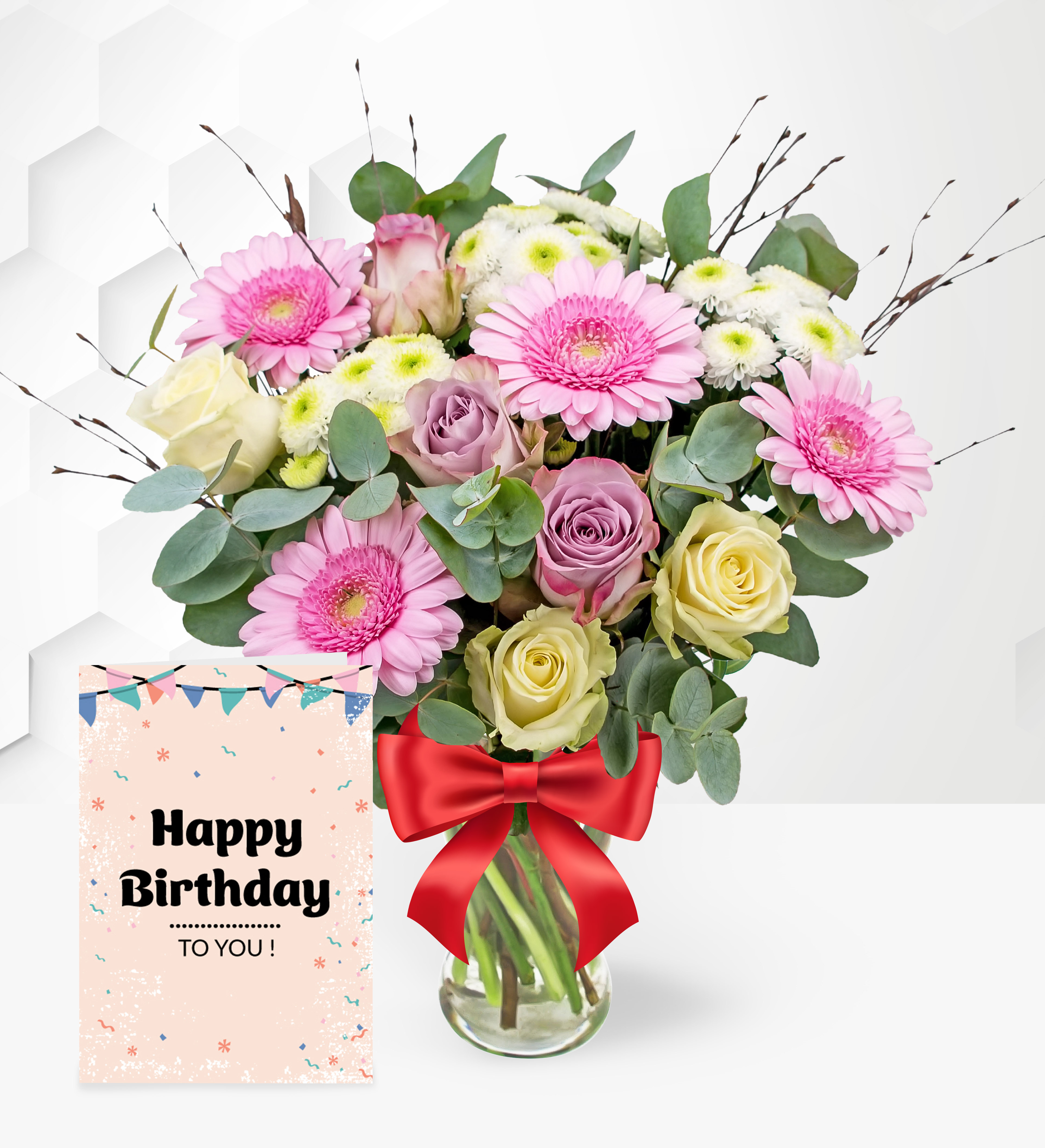 January Bouquet with Card | Prestige Flowers