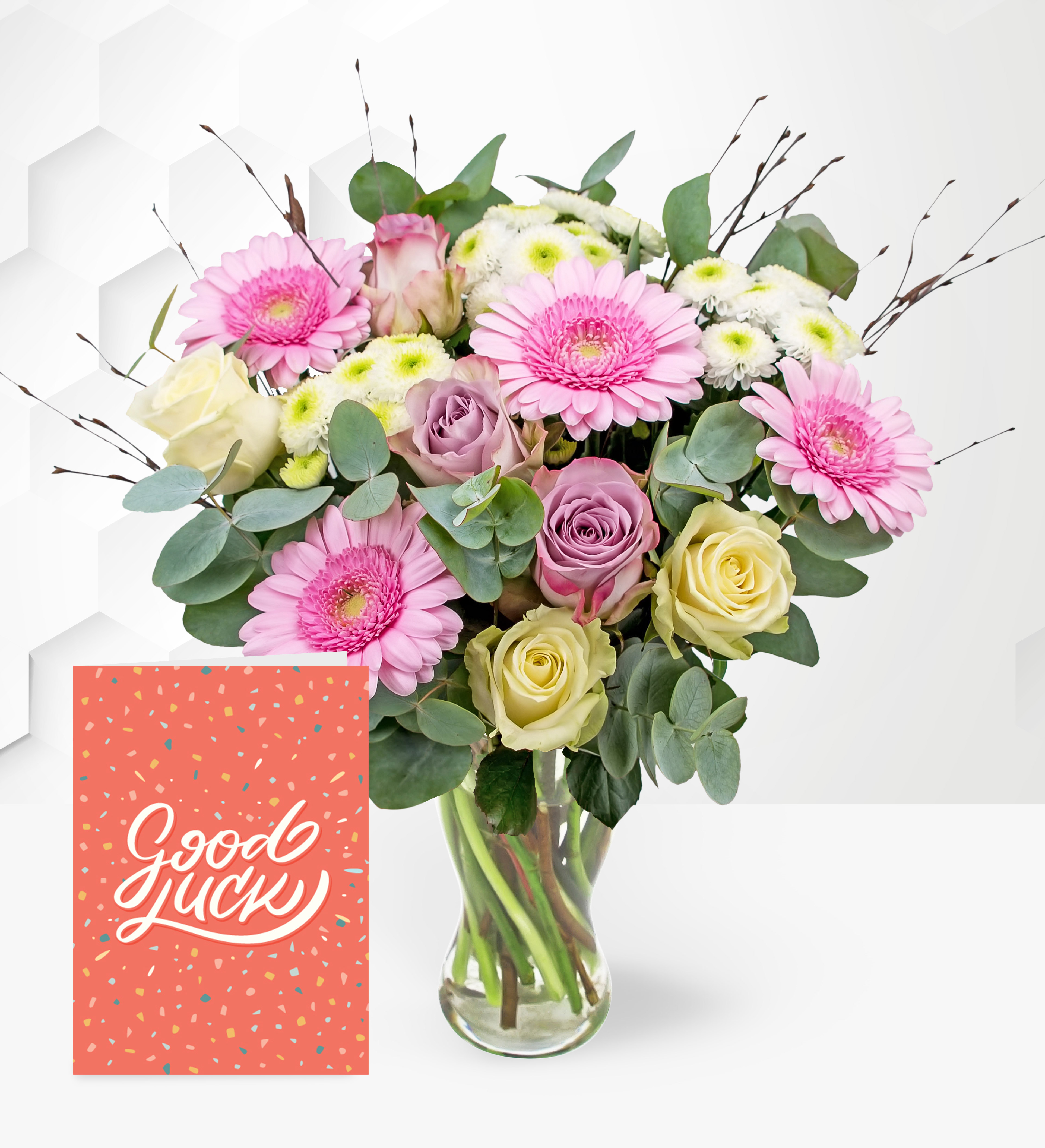 Country Garden with Good Luck Card | Prestige Flowers